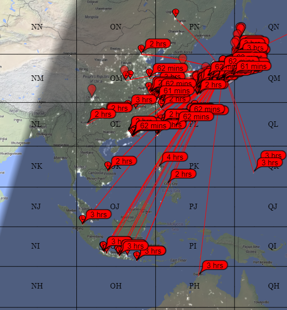 【6F Eスポでインドネシアが多く入感】: アマチュア無線を楽しむ